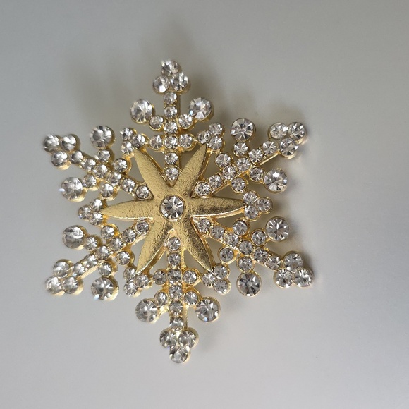 Ugly Christmas Sweater | Jewelry | Snowflake Brooch Loaded With ...